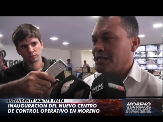 Inauguración del nuevo centro de Control Operativo en Moreno. - Moreno Visión TV