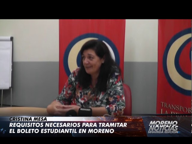 Requisitos para tramitar el boleto estudiantil en Moreno. - Moreno Visión TV