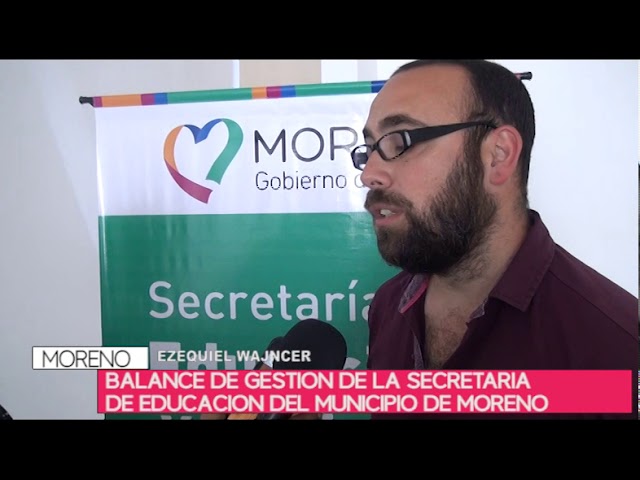 Balance de gestión de la Secretaría de Educación del Municipio de Moreno. - Moreno Visión TV